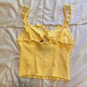 Forever 21 | Tops | New Adorable Yellow Smocked Crop Top | Poshmark